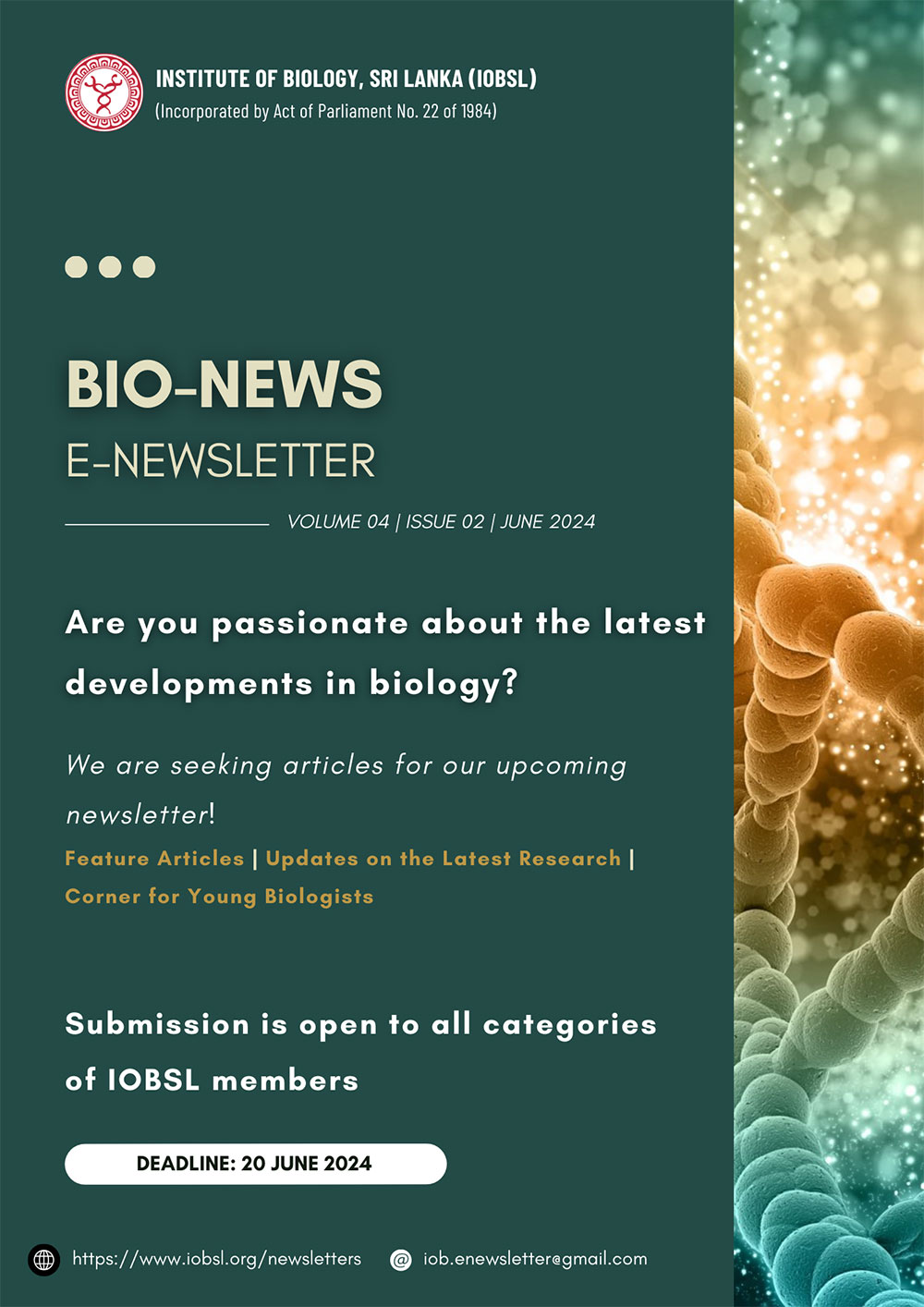 Newsletters - Institute of Biology, Sri Lanka